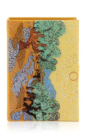 OLYMPIA LE-TAN Olive Trees Clutch Tan