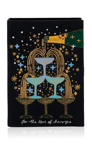 OLYMPIA LE-TAN Olympia Le-Tan For The Love Of Champagne Clutch Black
