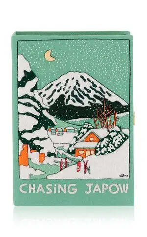 OLYMPIA LE-TAN Chasing Japow Clutch Green