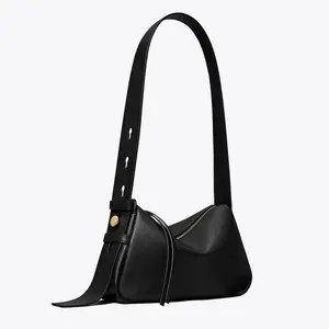 Tory Burch Small Leather Shoulder Bag - Black