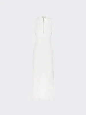Victoria Beckham Sleeveless Zip-up Midi Dress - White