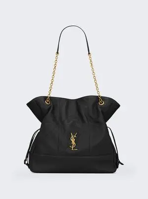 Saint Laurent Jamie Lambskin Shopping Bag - Black
