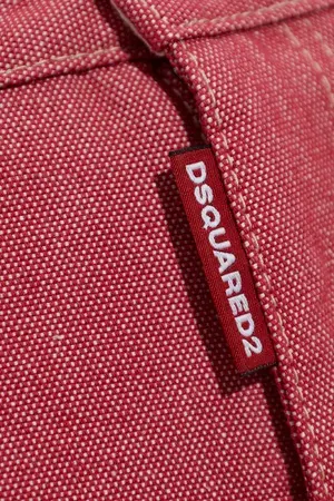 Dsquared2 Fitted Denim Shorts - Red