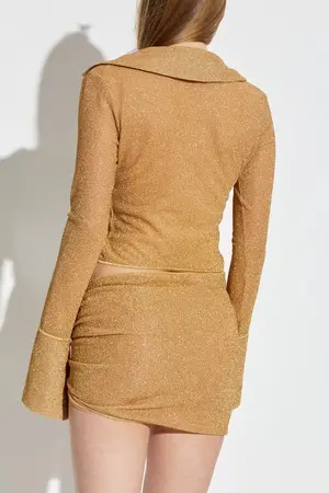 Oseree Lurex Thread Top