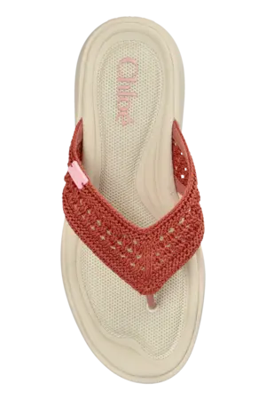 Chloé Poolette Flip-flops - Red