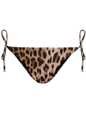 Moschino String Bikini Bottom - Brown
