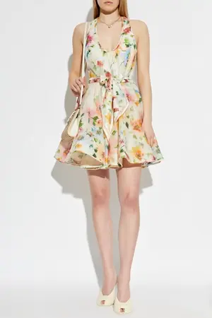 Zimmermann Floral-print Fit & Flare Mini Dress - Multicolour