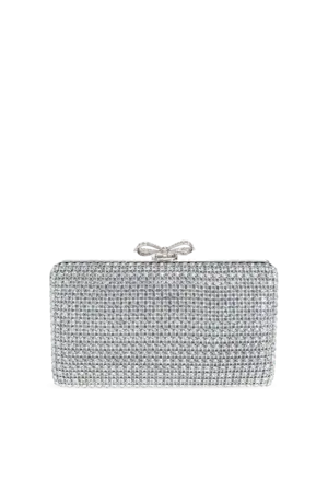 SELF-PORTRAIT Crystal Clutch - Light Blue