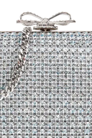 SELF-PORTRAIT Crystal Clutch - Light Blue