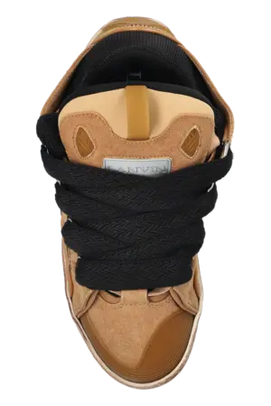 LANVIN Curb’ Leather Sneakers - Brown