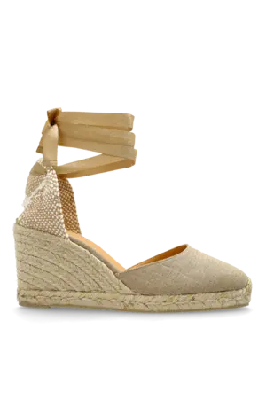 CastaÑer Carina Espadrille Wedges - Beige