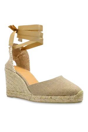 CastaÑer Carina Espadrille Wedges - Beige