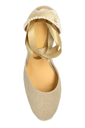 CastaÑer Carina Espadrille Wedges - Beige