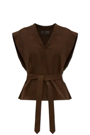 LEMAIRE Denim Top - Brown