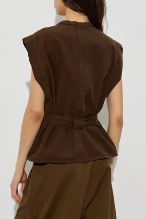 LEMAIRE Denim Top - Brown