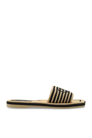 Chloé Sand Slides - Beige