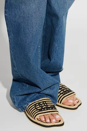 Chloé Sand Slides - Beige