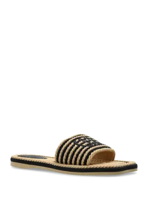 Chloé Sand Slides - Beige