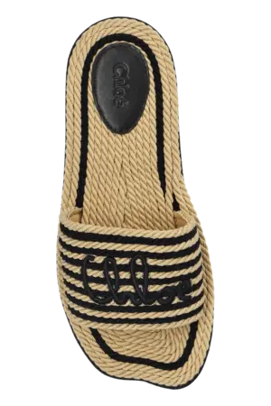 Chloé Sand Slides - Beige