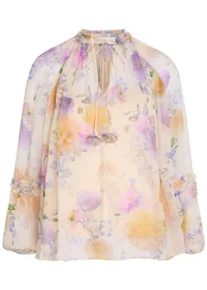 Zimmermann Round Neck Blouses