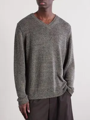 Massimo Alba Leo Knitted Linen Sweater