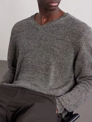 Massimo Alba Leo Knitted Linen Sweater