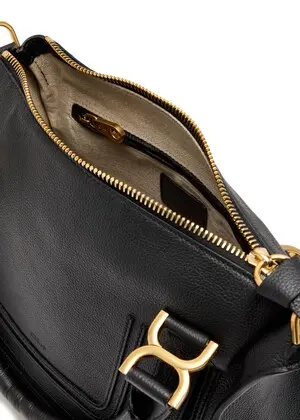 Chloé Marcie Medium Grained Leather Tote Bag - Black