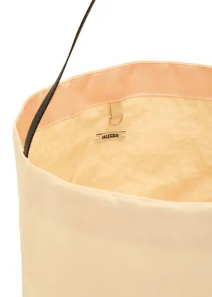 VALESQUE Satin Bucket Bag