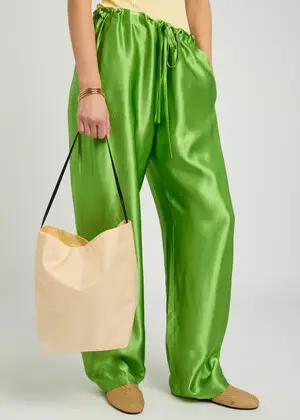 VALESQUE Satin Bucket Bag