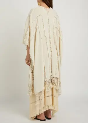 Caravana Knot Detail Cotton Cape
