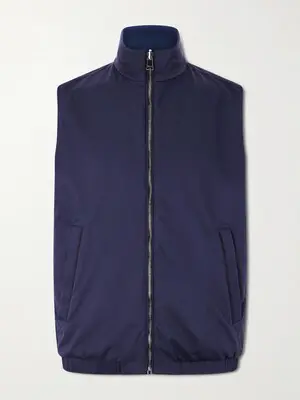 Canali Shell Gilet - Blue