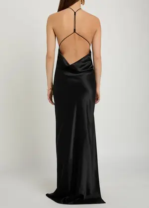 DELOS Anais Satin Maxi Dress