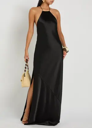 DELOS Anais Satin Maxi Dress