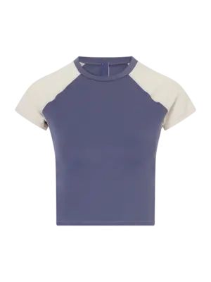 SKIMS Cropped Baby Tee - Blue