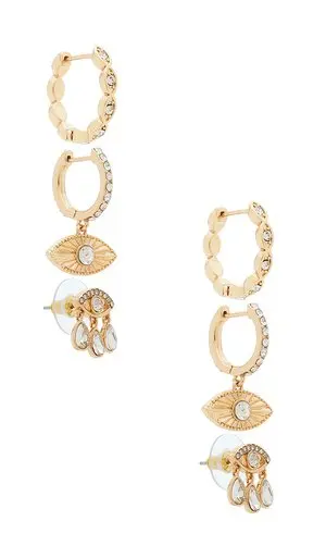Baublebar Good Intentions Evil Eye Earring Set - Clear