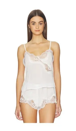KAT THE LABEL Hayden Camisole Top - Ivory