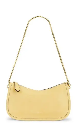 COACH Natural Grain Leather Waverly Shoulder Bag