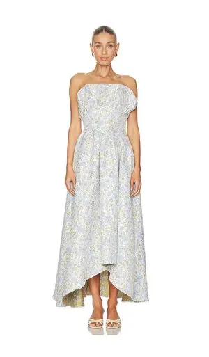 ELLIATT Floralie Strapless Gown - Blue Multi