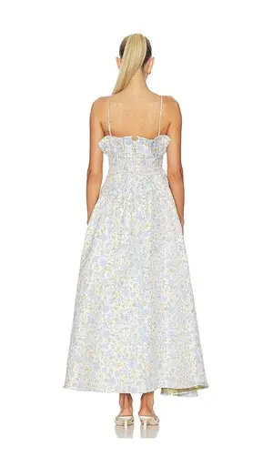 ELLIATT Floralie Strapless Gown - Blue Multi