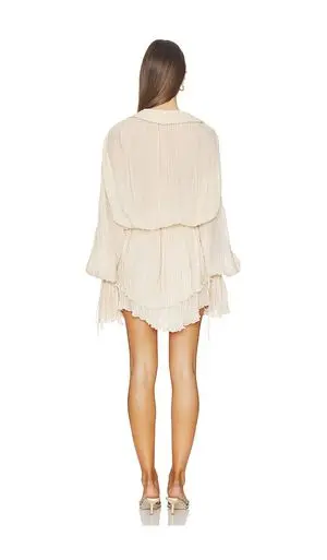 Blumarine Georgette Plisse Dress