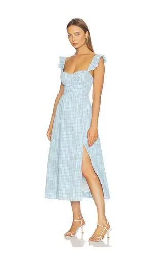 Astr The Label Wedelia Dress - Blue Plaid