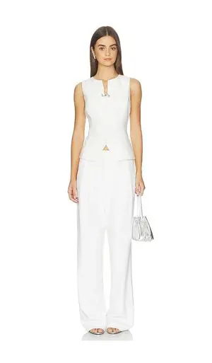 KATE BARTON Linen Blend Summer Suit Vest