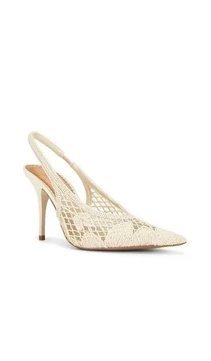 Steve Madden Andromeda Crochet Slingback Stiletto Pumps