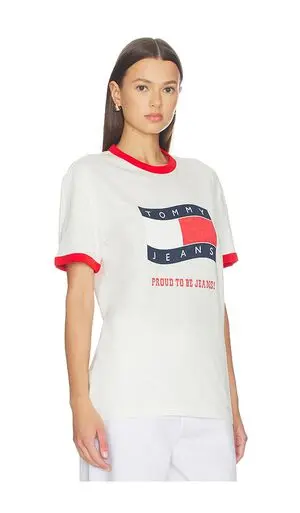 Tommy Hilfiger Waving Flag Ringer Tee