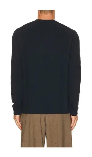 Theory Delroy Long Sleeve Tee In Navy