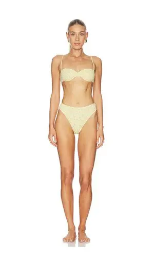 ELCE Magnolia Bra Cup Top In Yellow