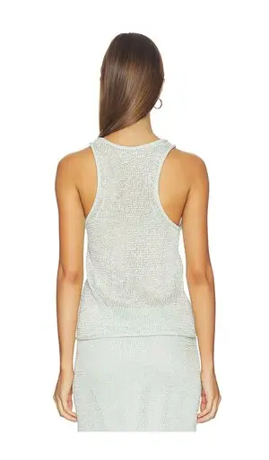 A.L.C. Nelly Crochet Knit Top - Pale Mint