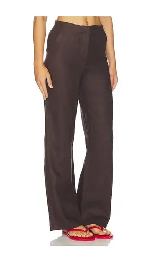 Faithfull The Brand Lulea Linen Trousers Wide Leg