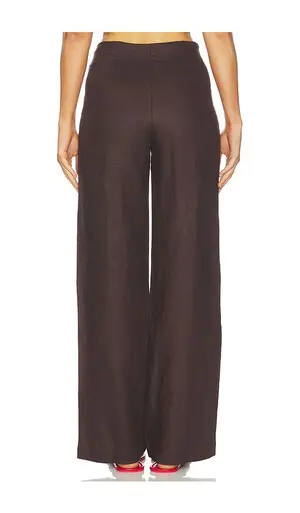 Faithfull The Brand Lulea Linen Trousers Wide Leg