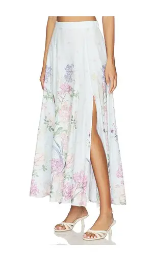 Charo Ruiz Ibiza Ventine Long Skirt - Blue Botanic
